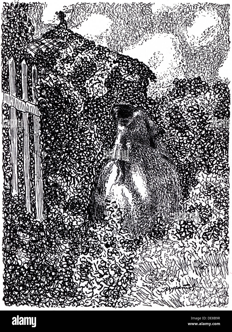 At the garden pavilion. Symbolist magazine Vesy (The Balance), 1905 ...