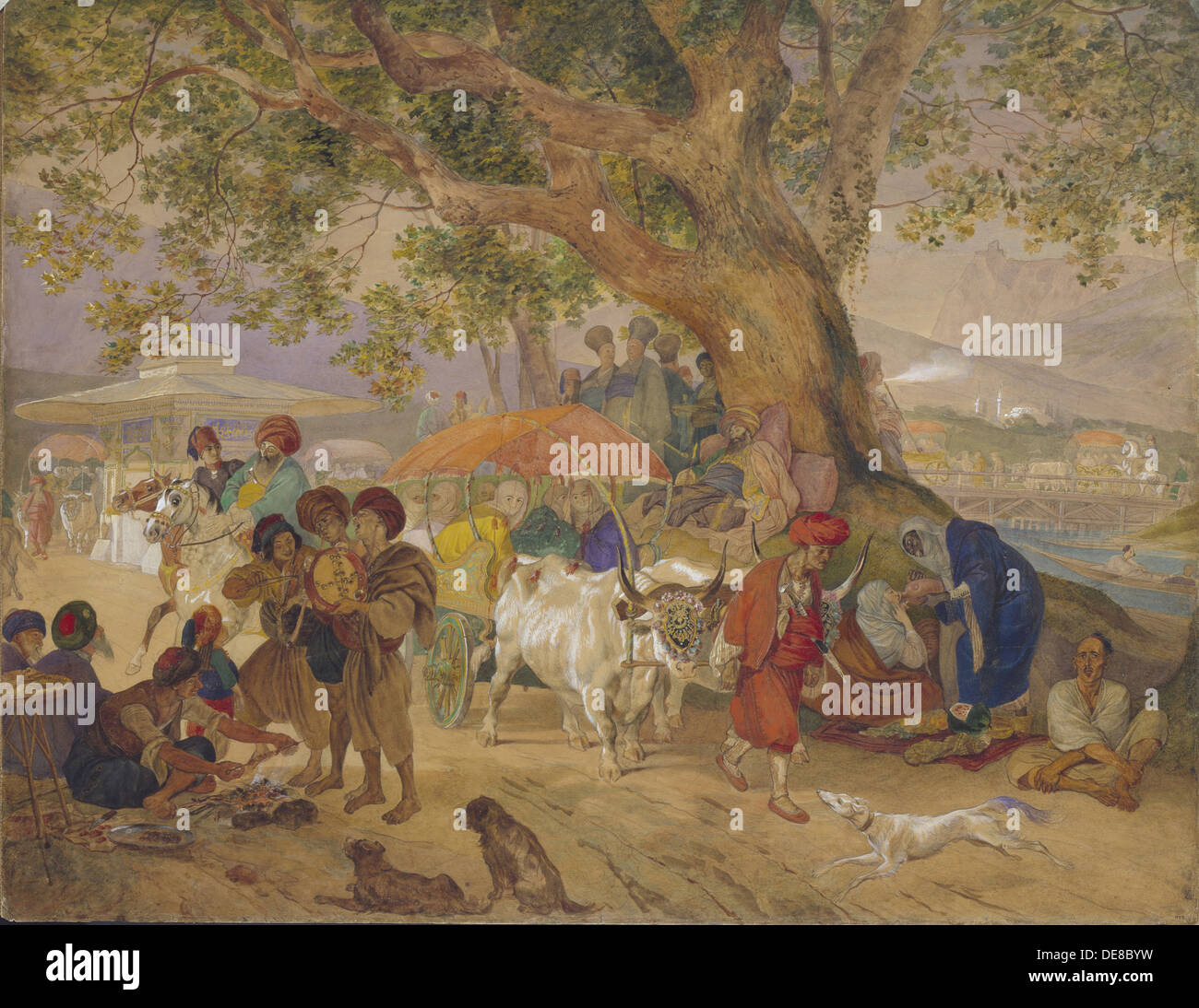 Sweet Water Springs near Constantinople, 1849. Artist: Briullov, Karl ...