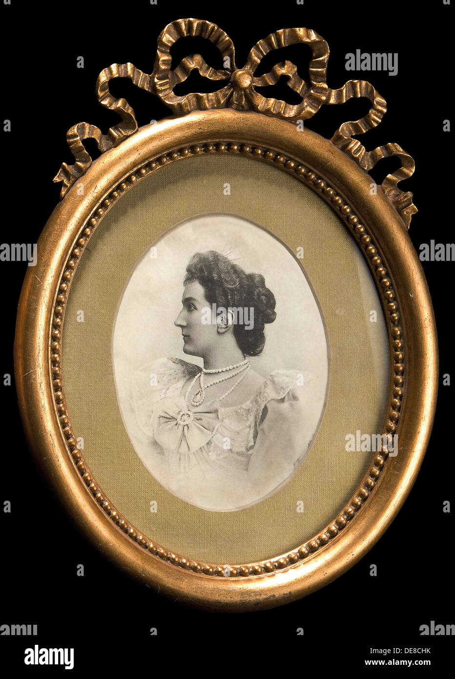 Portrait of Grand Duchess Militza Nikolaevna of Russia (1866-1951 Stock ...