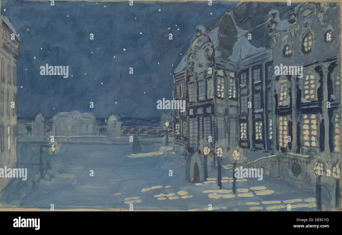 Winter Palace. Stage design for the opera The Ice House by A ...