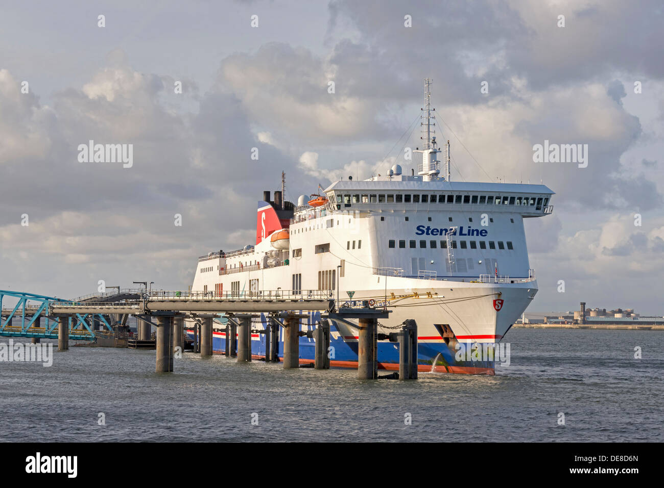 MS Stena Mersey is a RoPax ferry seen at 12 quays terminal in ...