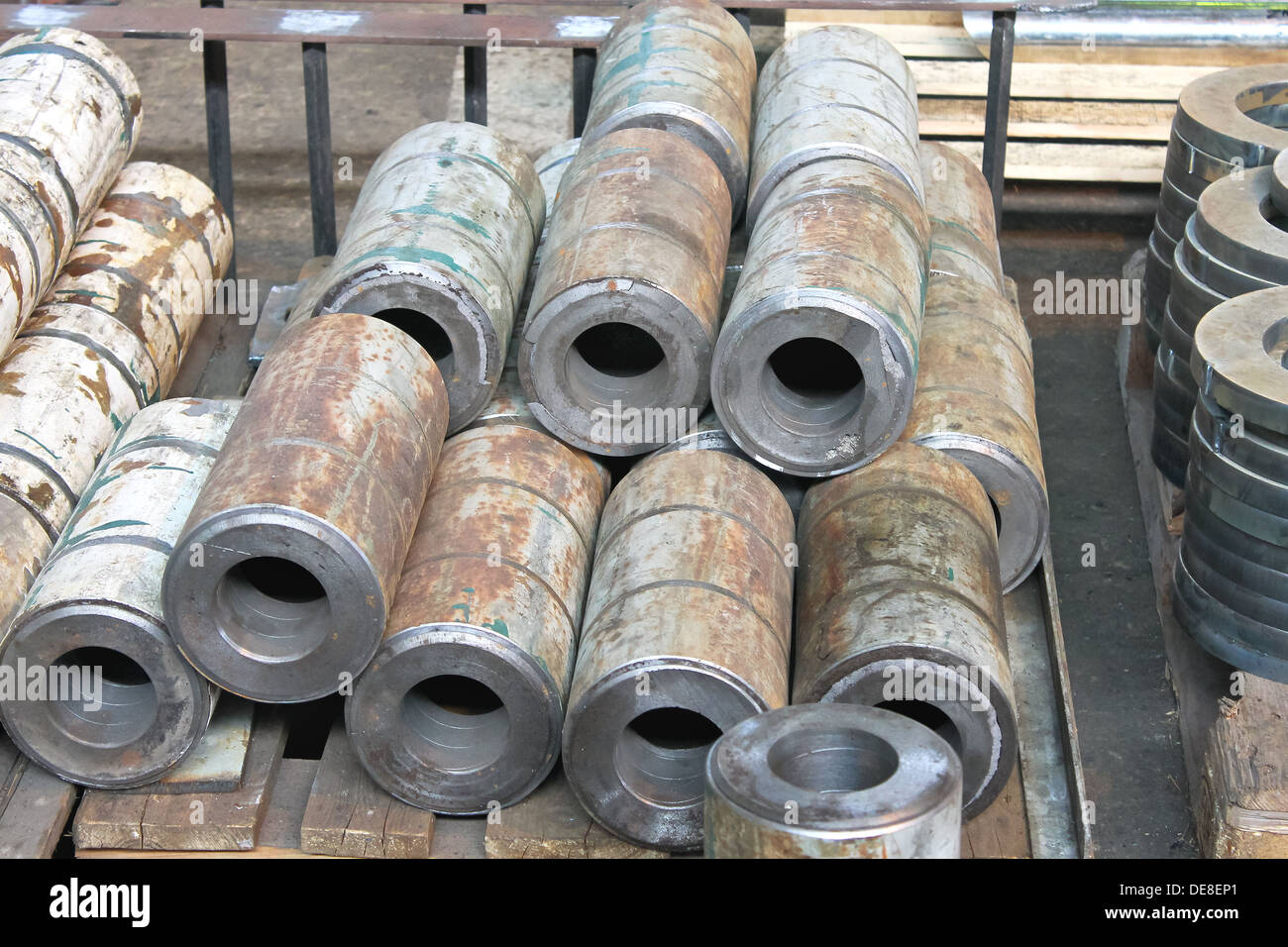 Metal workpiece of stock plant Stock Photo - Alamy