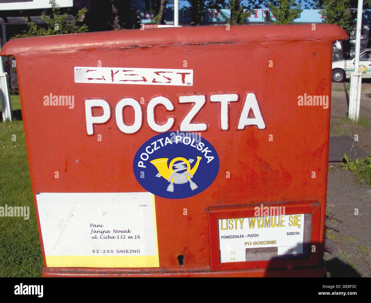 Letter box. Poland Stock Photo - Alamy