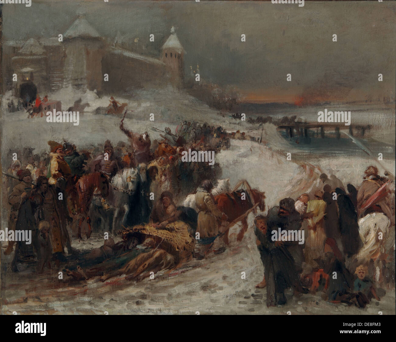 The Time of Troubles. Artist: Makovsky, Konstantin Yegorovich (1839 ...