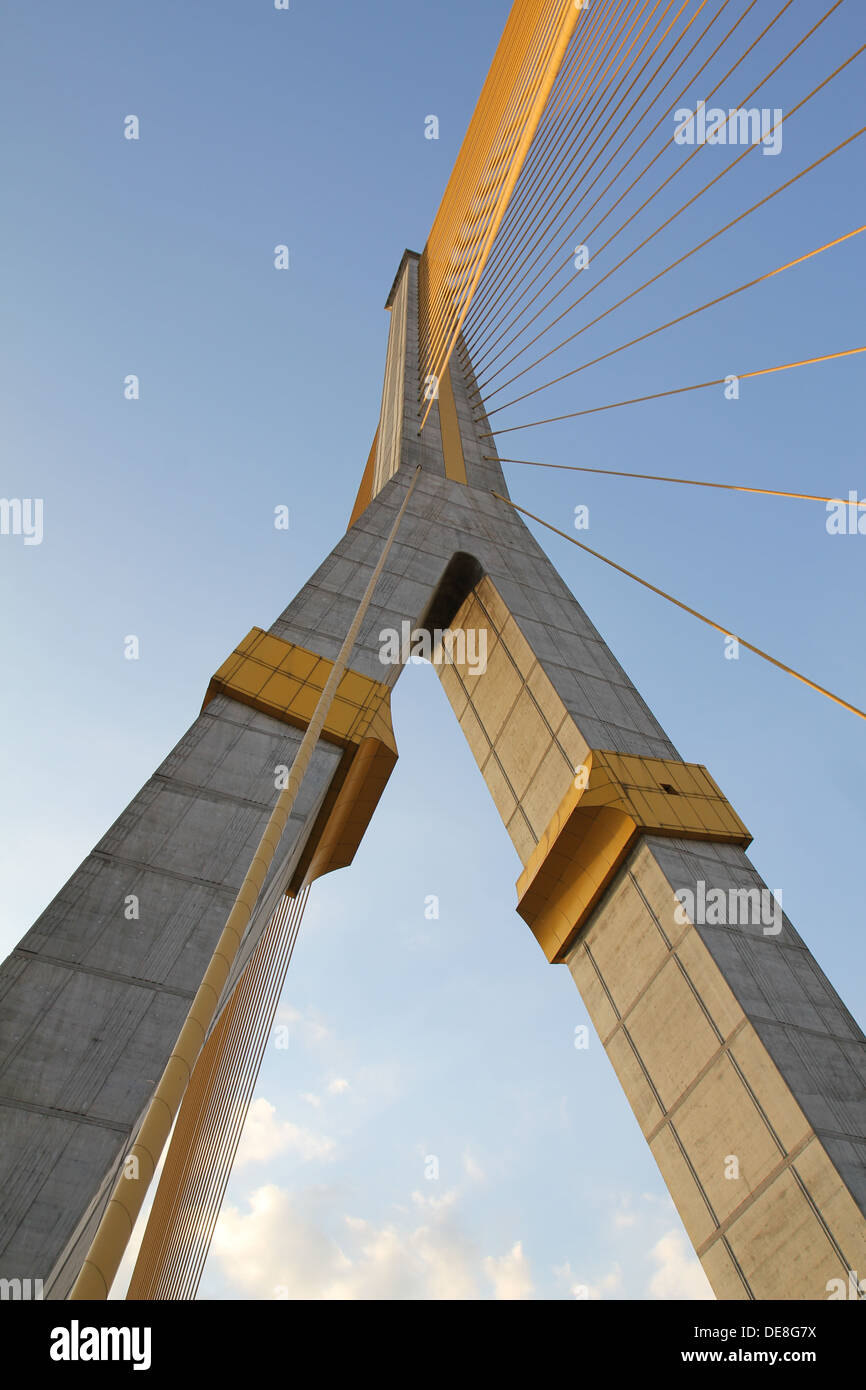 River Bridge in Bangkok Rama eight Stock Photo - Alamy