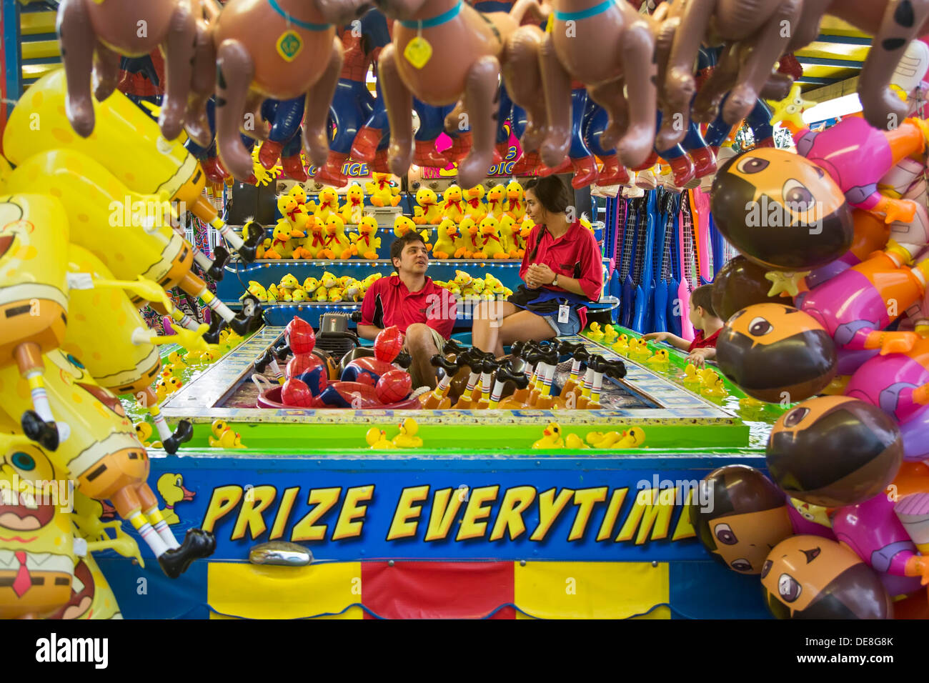 Chatham, New York - Carnival employees at the Columbia County Fair ...