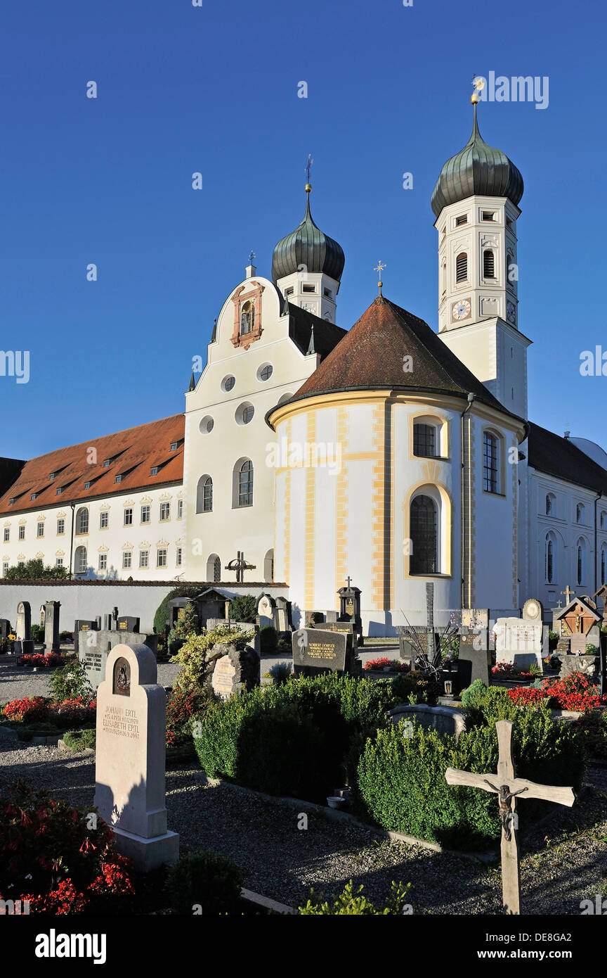 Germany, Bavaria, View of Benediktbeuern Monastery Stock Photo - Alamy