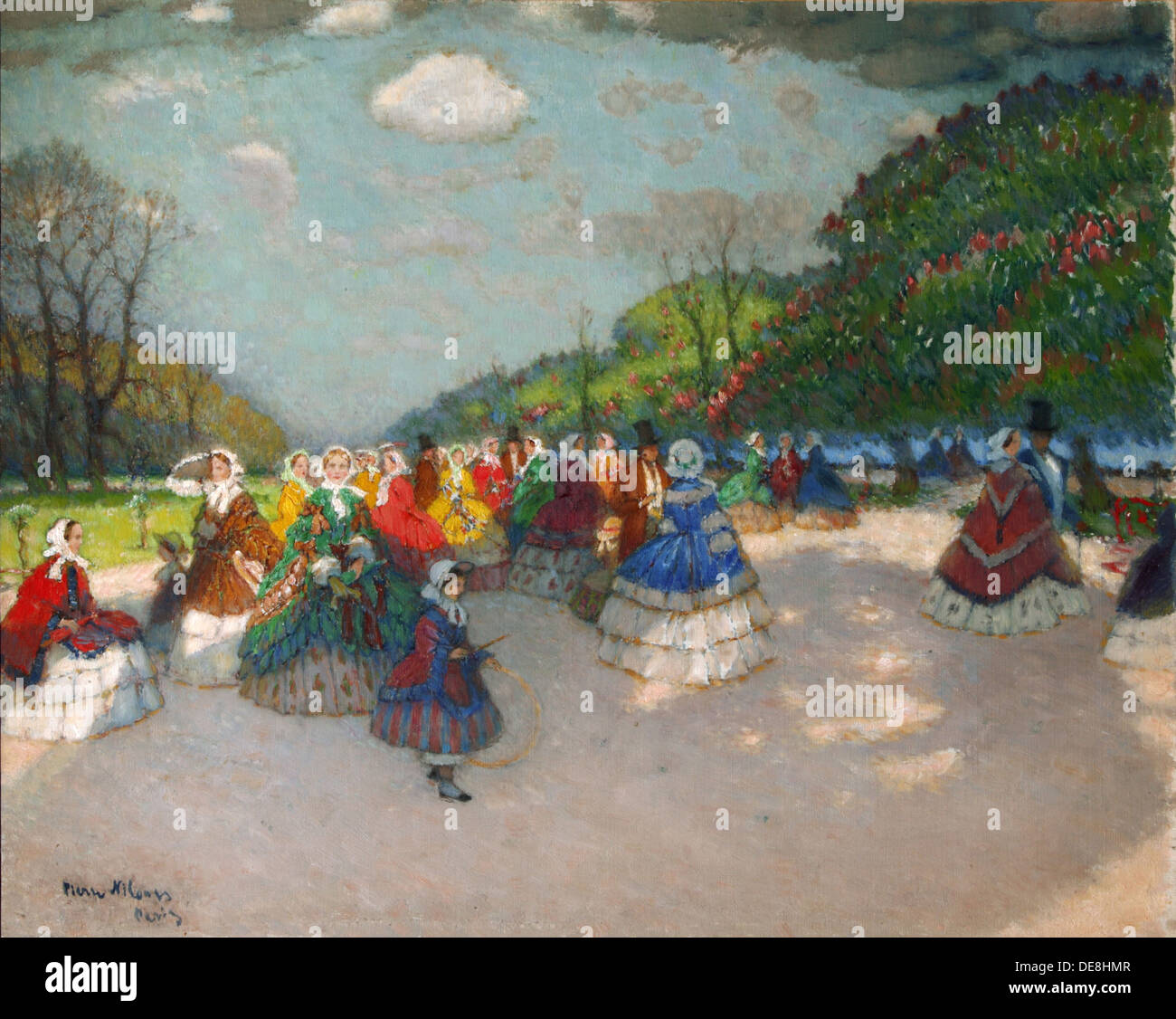 A Walk in the Spring Park. Artist: Nilus, Pyotr Alexandrovich (1869 ...