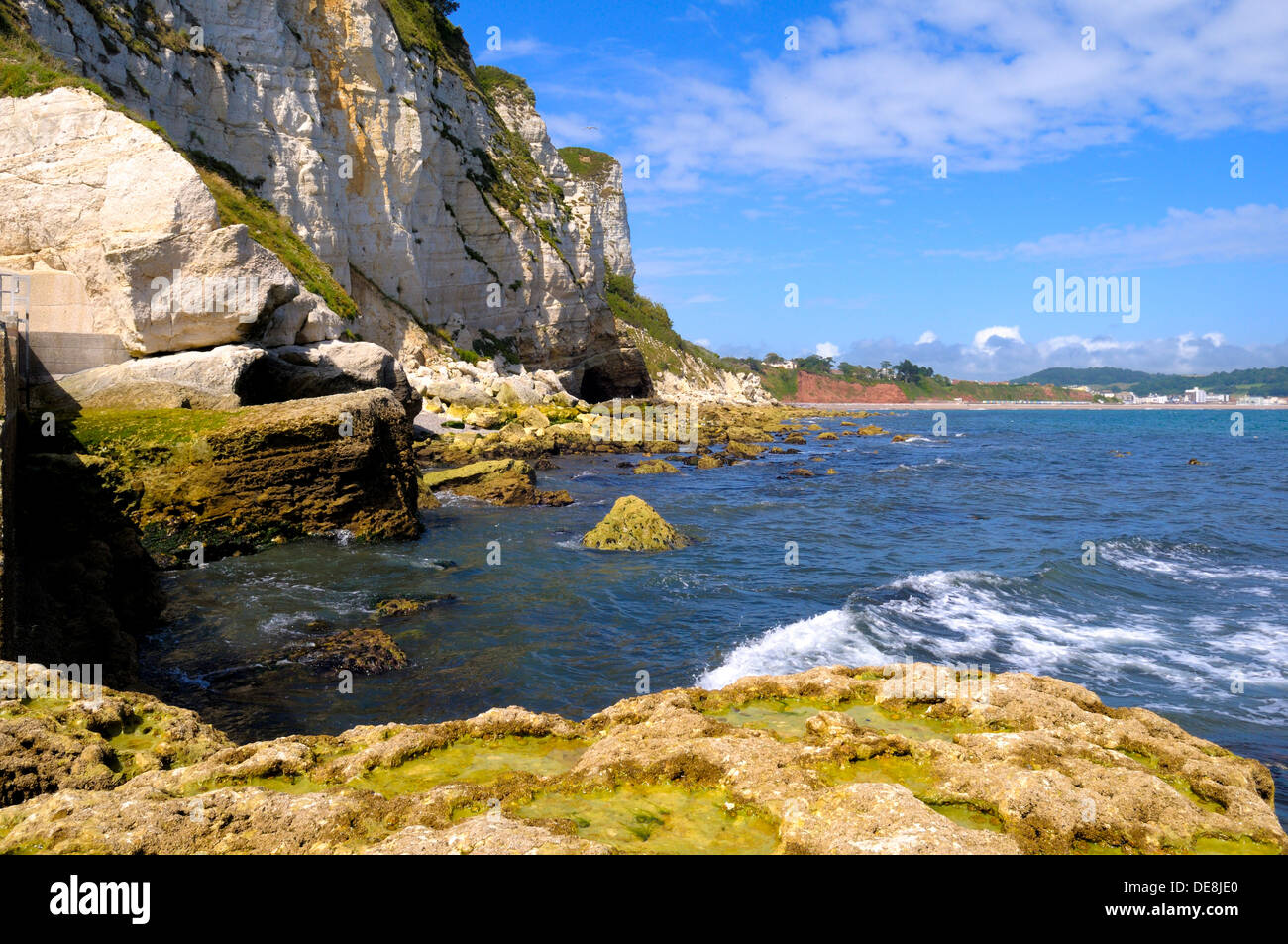 Jurassic Coast cliffs at Beer Devon, England, UK Stock Photo - Alamy