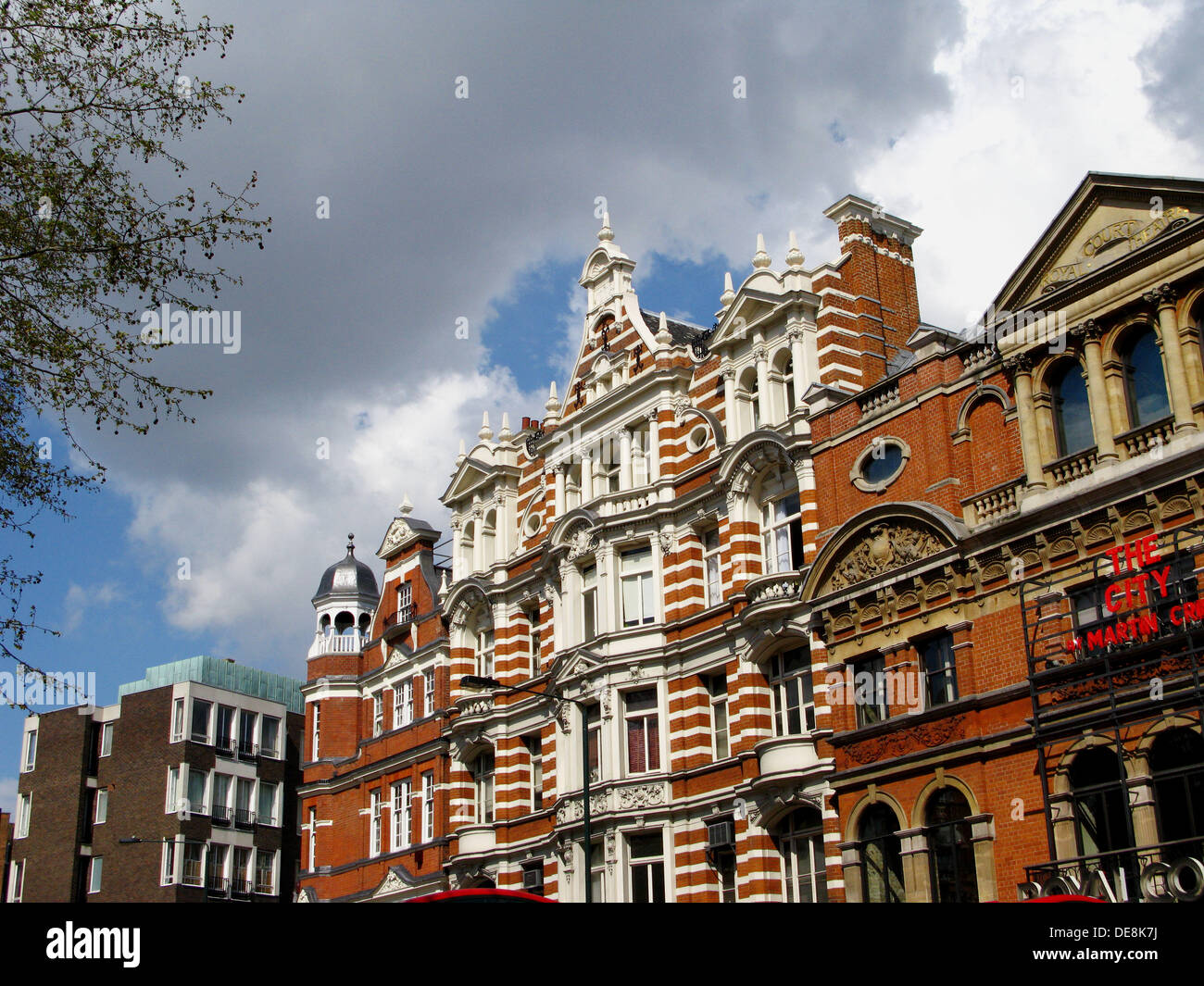 Buildings in Sloane Square, London. England, UK Stock Photo - Alamy