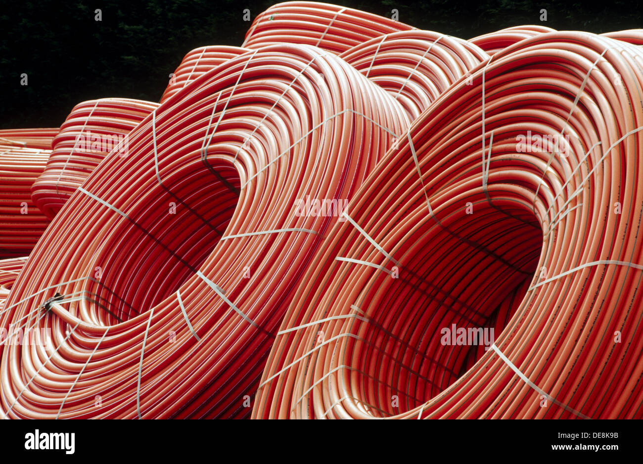 Fiber optics, plastic tubes Stock Photo - Alamy