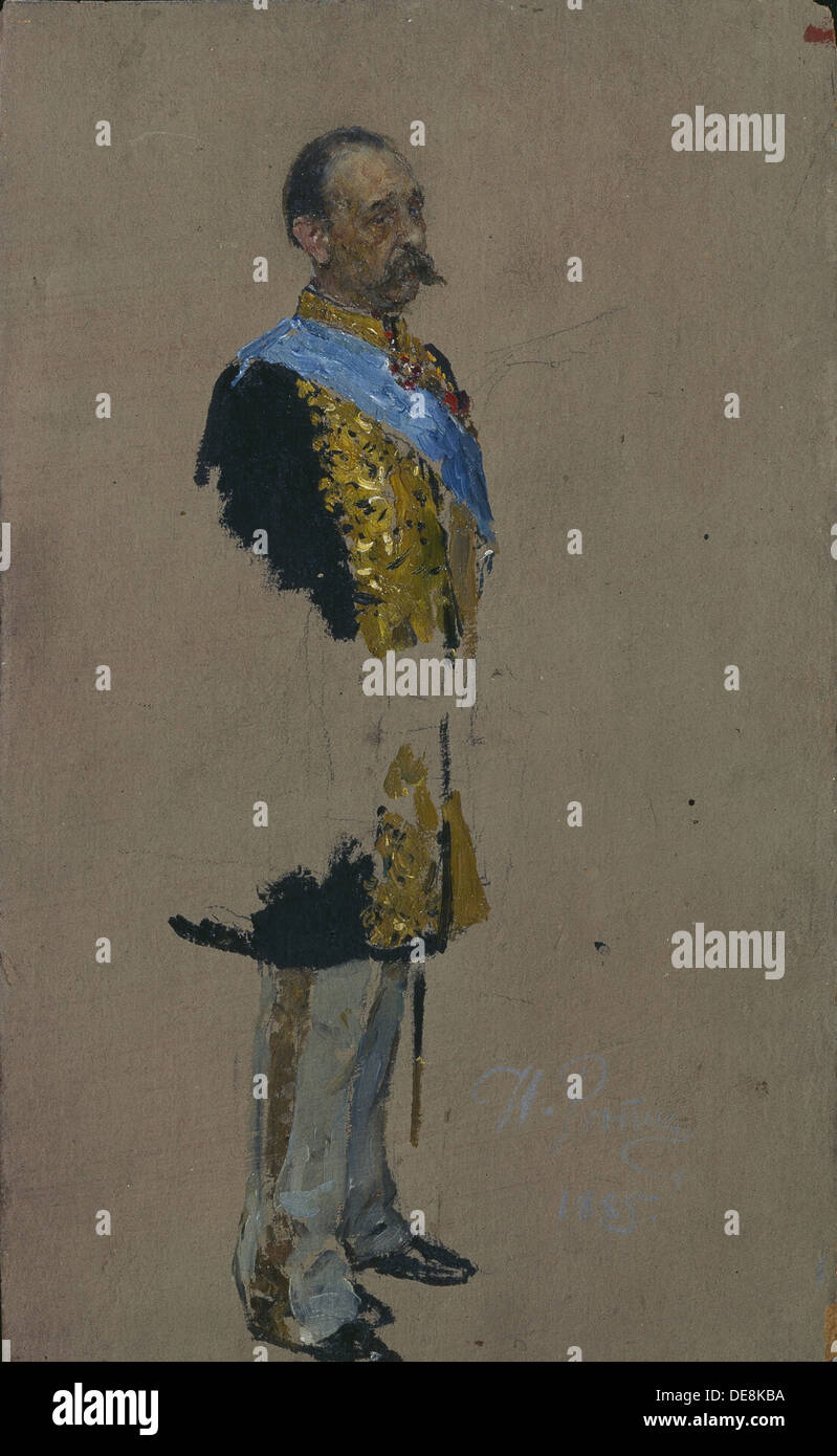 Portrait of Count Dmitry Andreyevich Tolstoy (1823-1889), 1885. Artist ...