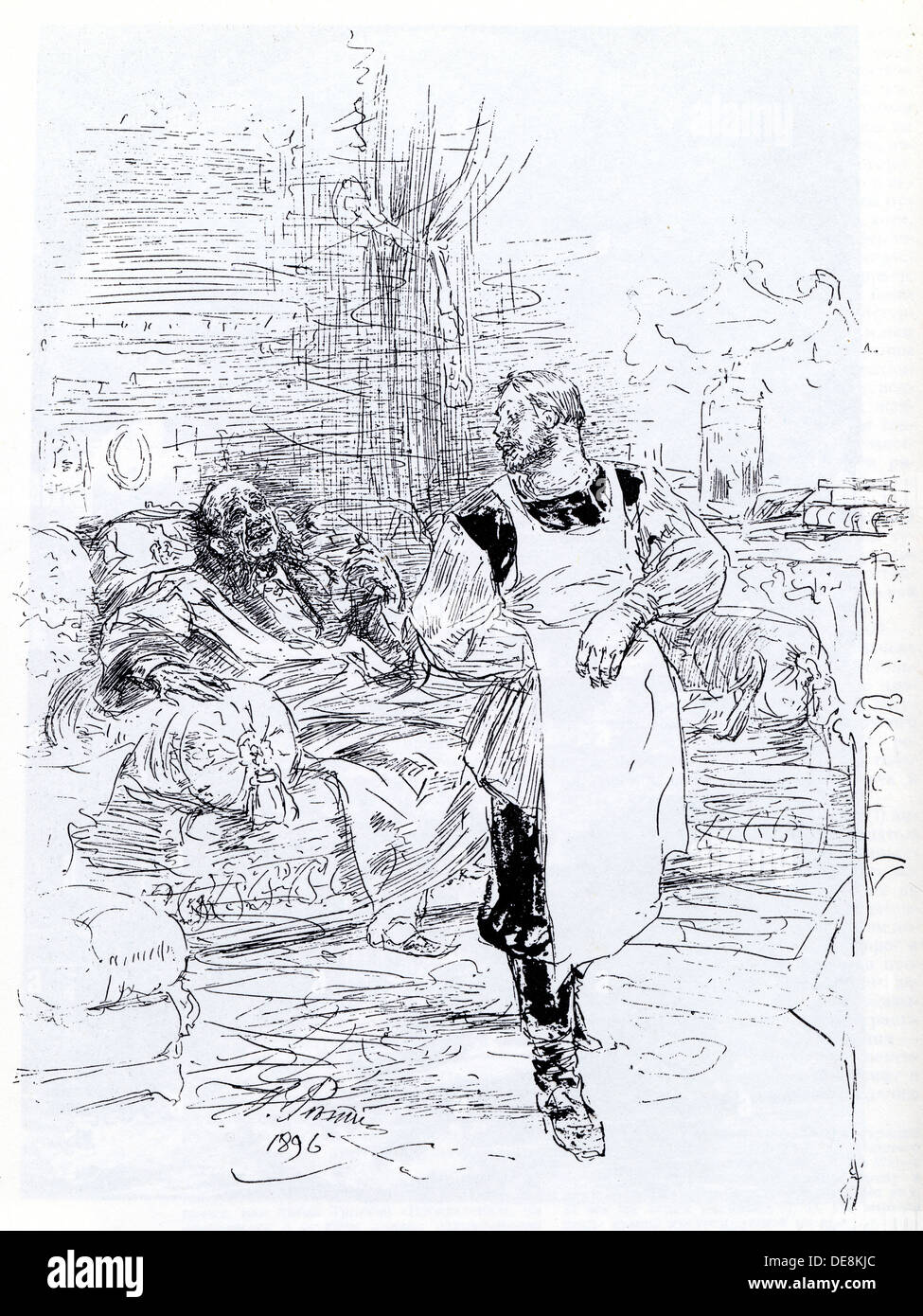 Illustration for the novel The Death of Ivan Ilyich by Leo Tolstoy ...