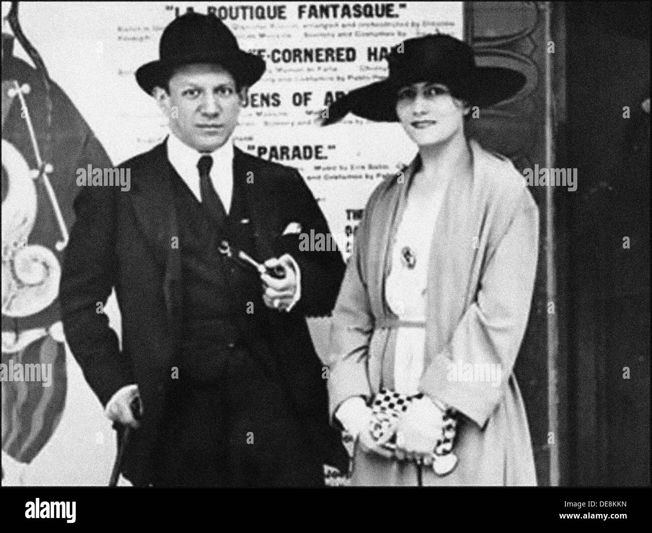 Pablo Picasso and Olga Khokhlova, c. 1918 Stock Photo - Alamy