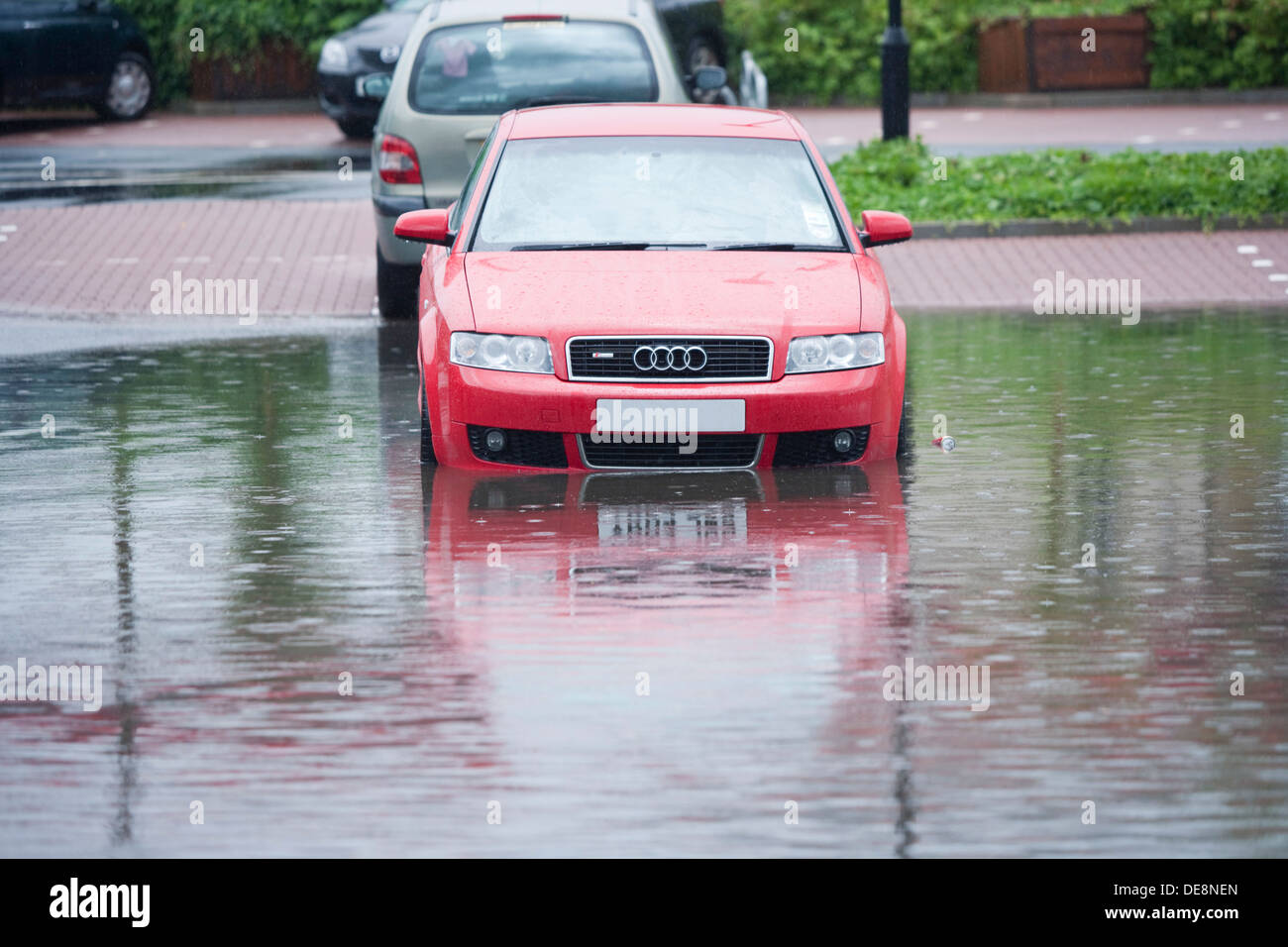 Danger of flooding in car park hi-res stock photography and images - Alamy