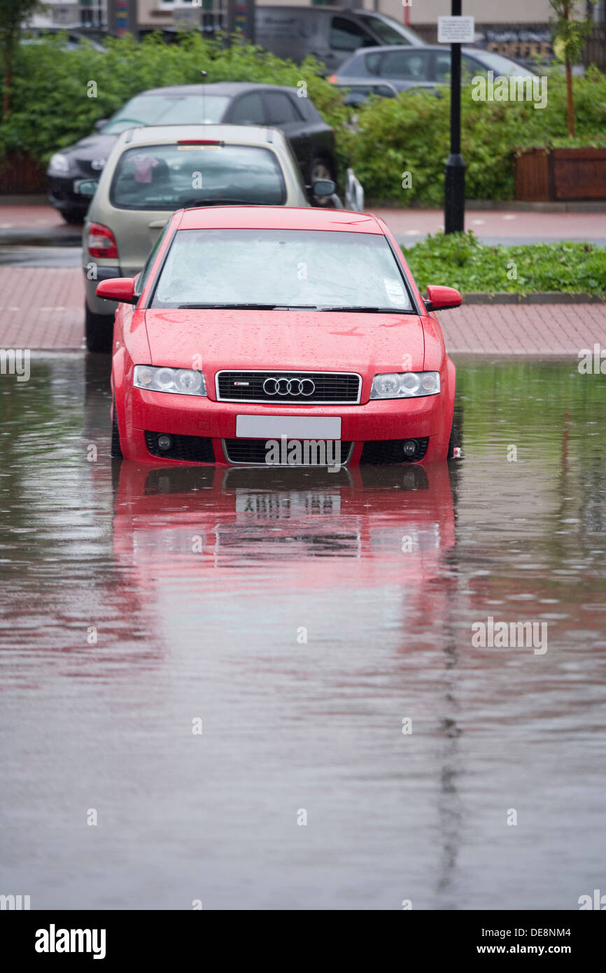 Danger of flooding in car park hi-res stock photography and images - Alamy