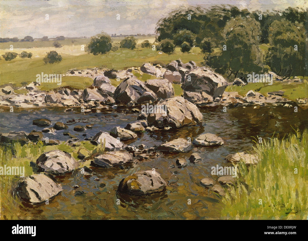 Landscape with Stones, c. 1910. Artist: Purvitis, Vilhelms (1872-1945 ...