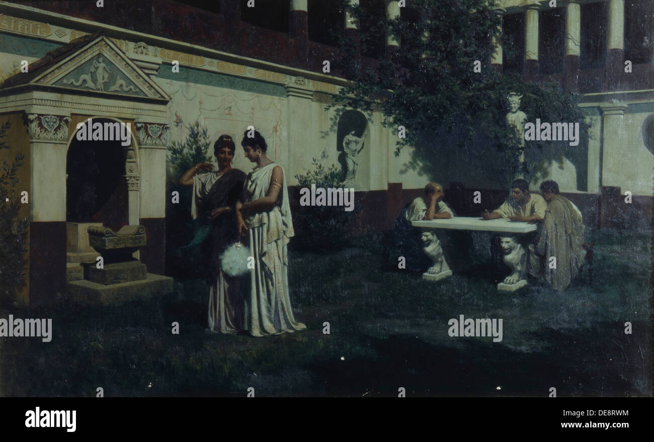 Sun's last rays in the Atrium, 1896. Artist: Bakalowicz, Stepan ...