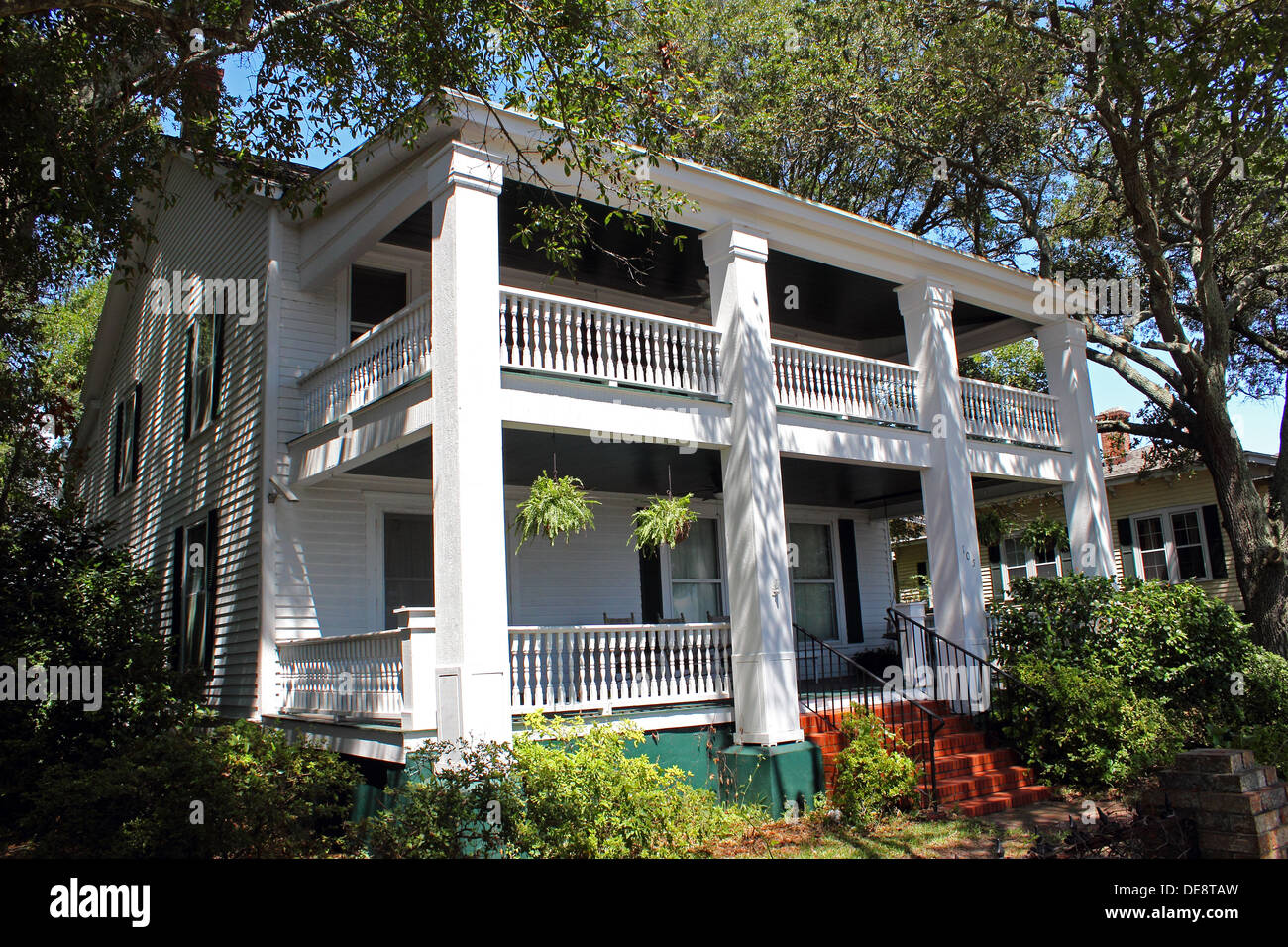 An historic southern home, Southport North Carolina USA Stock Photo - Alamy
