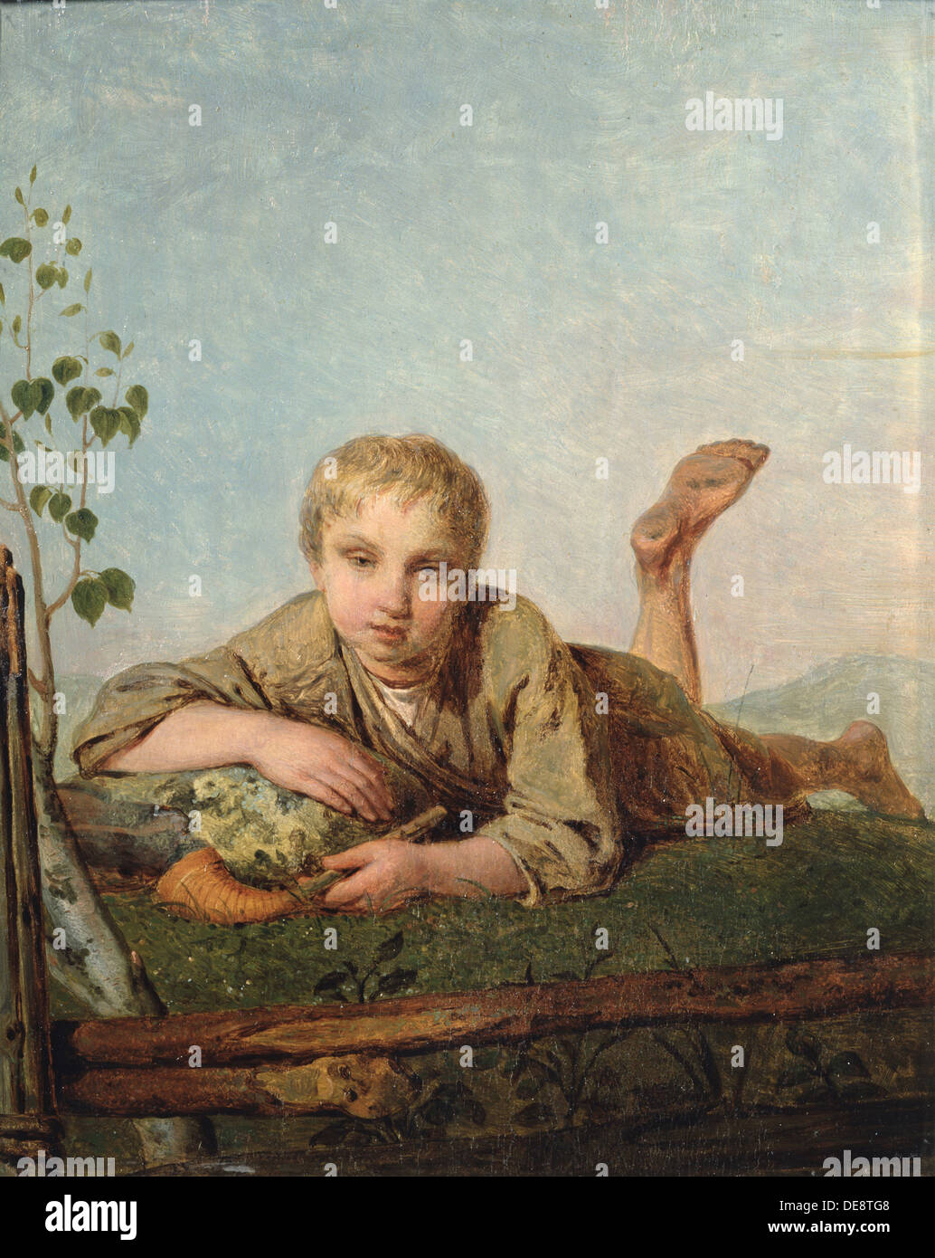 Shepherd boy pipe painting hi-res stock photography and images - Alamy