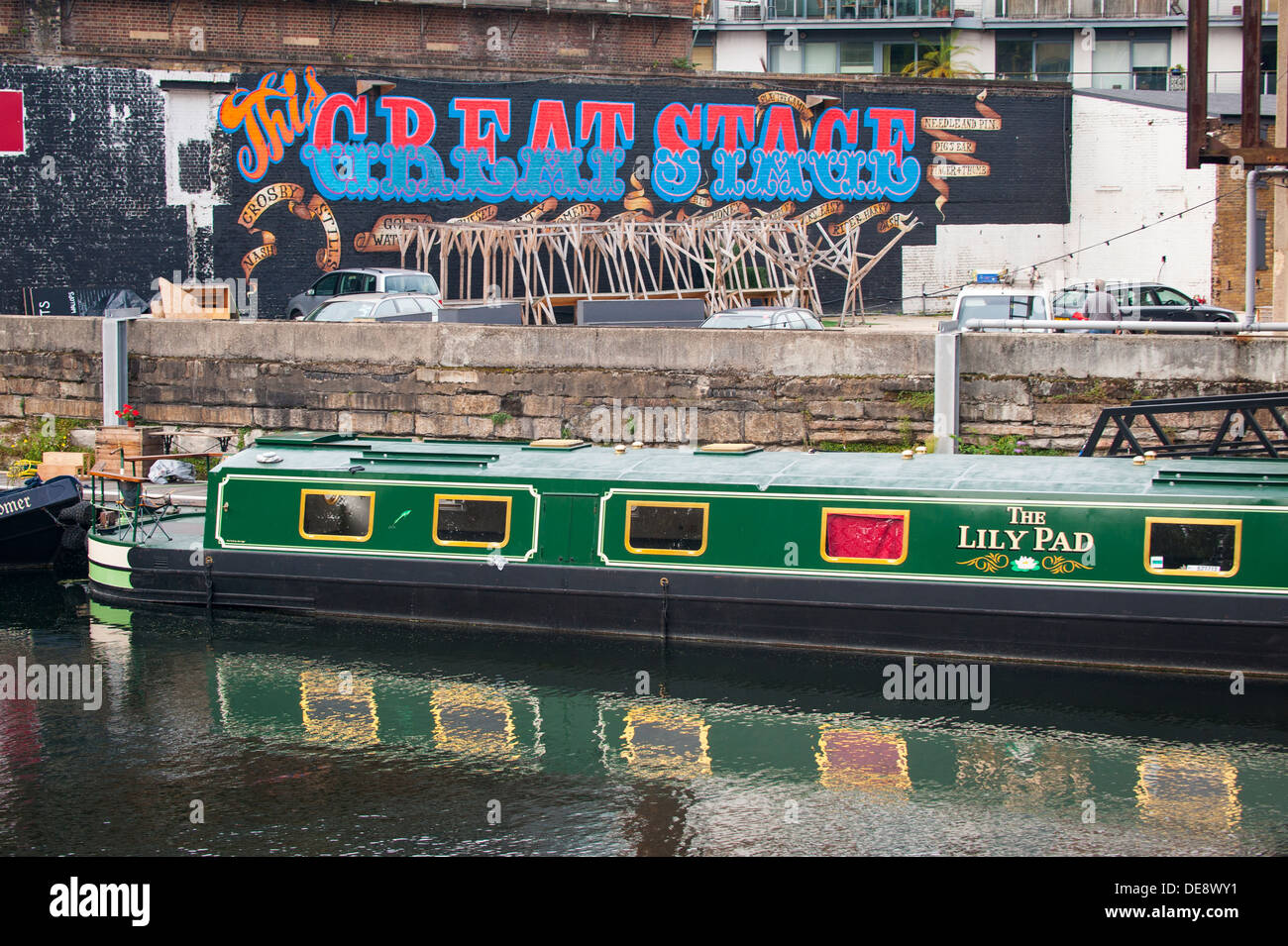 East End London Fish Island Hackney Wick Cut River Lee Old Ford Lock ...