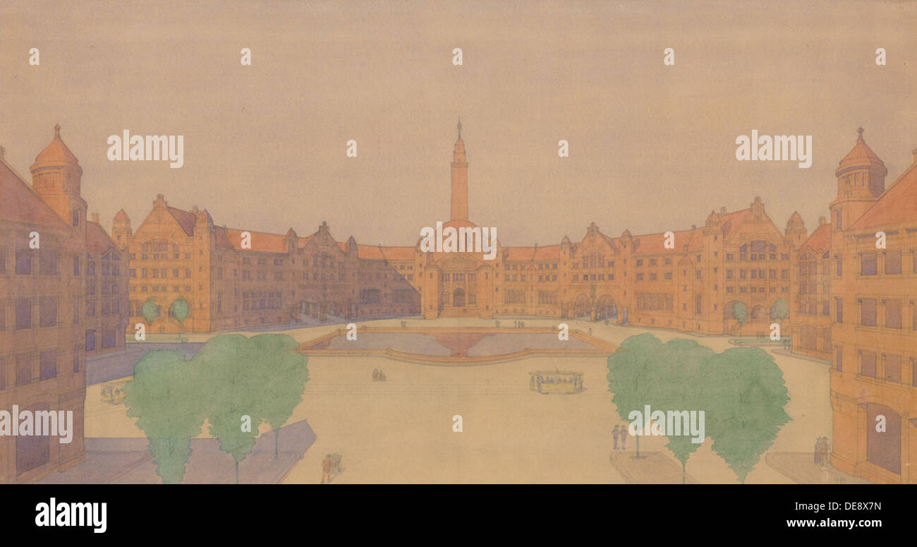 Part of the citys growth in the early 20th century hi-res stock ...