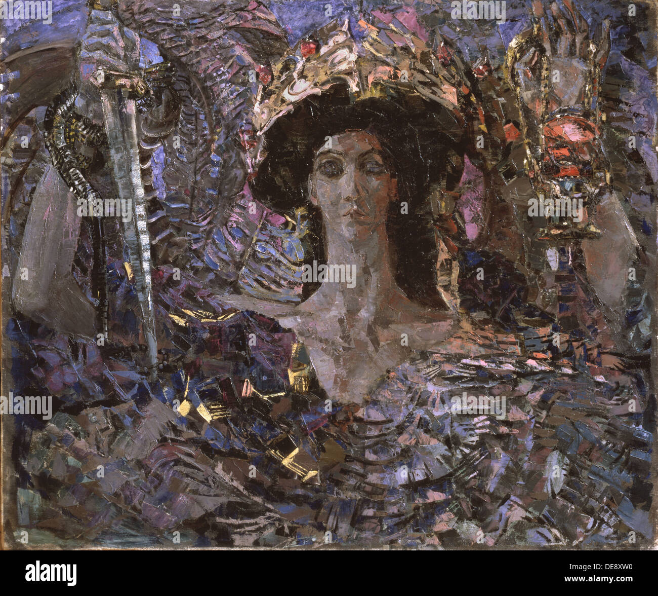 The Six Winged Seraph, 1904. Artist: Vrubel, Mikhail Alexandrovich ...