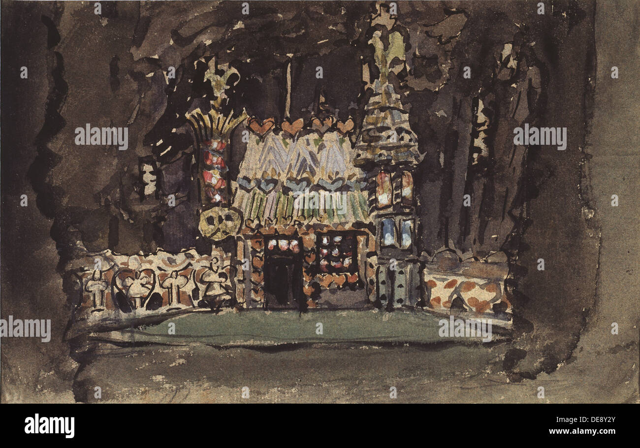 Stage design for the opera Hansel und Gretel by E. Humperdinck, 1895 ...