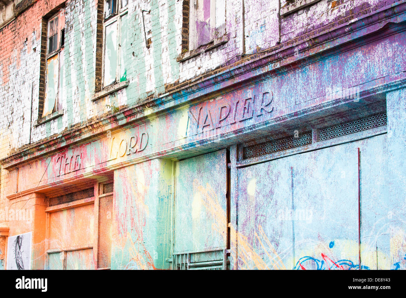 Fish Island , Hackney Wick , graffiti street urban art mural , painted ...