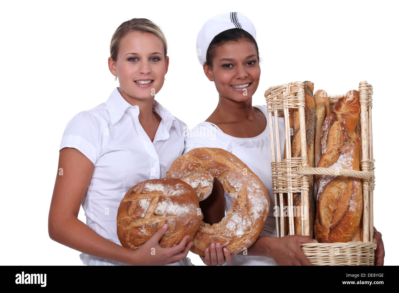 Two bakery workers Stock Photo - Alamy