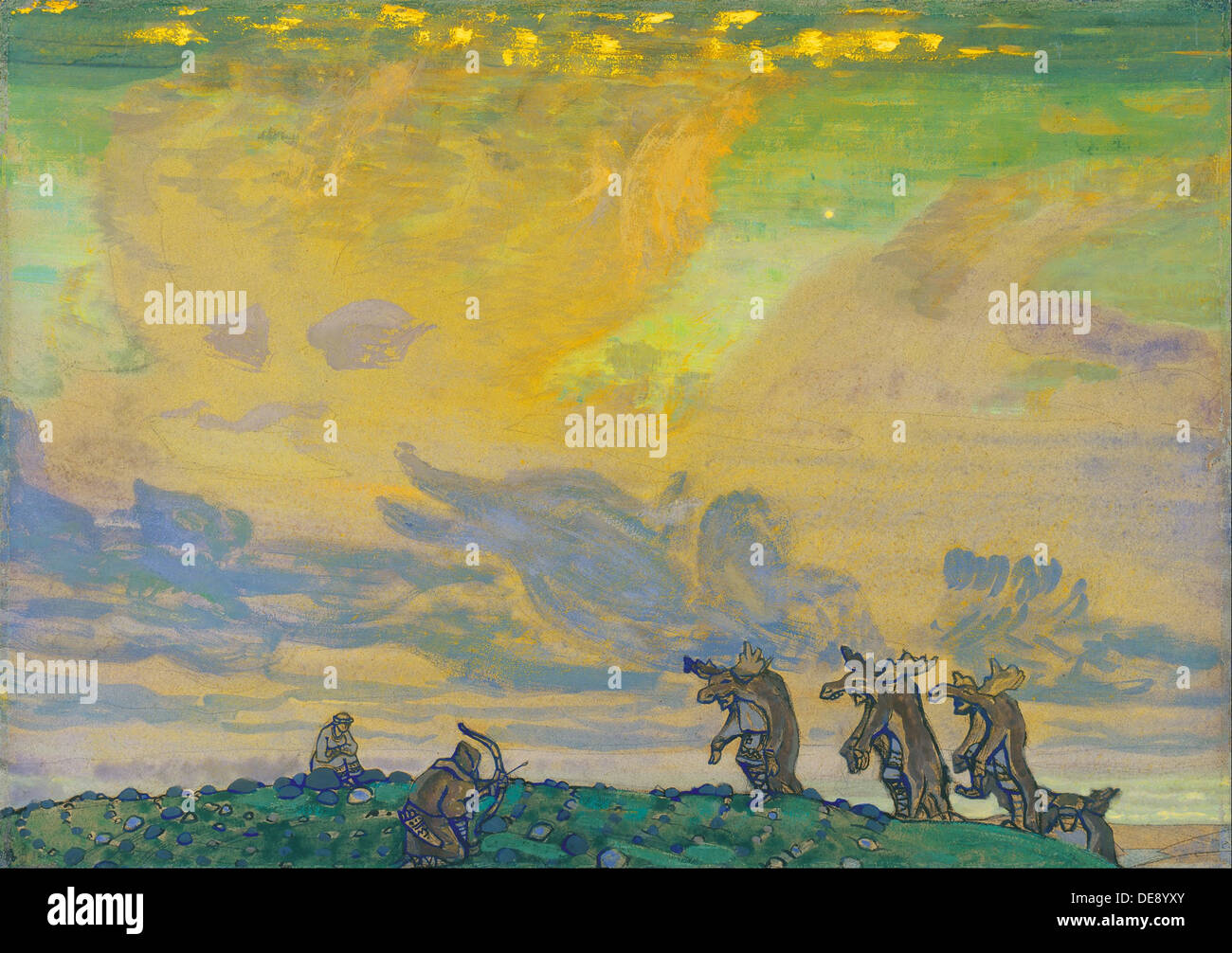 The Great Sacrifice. Stage design for the ballet The Rite of Spring (Le ...