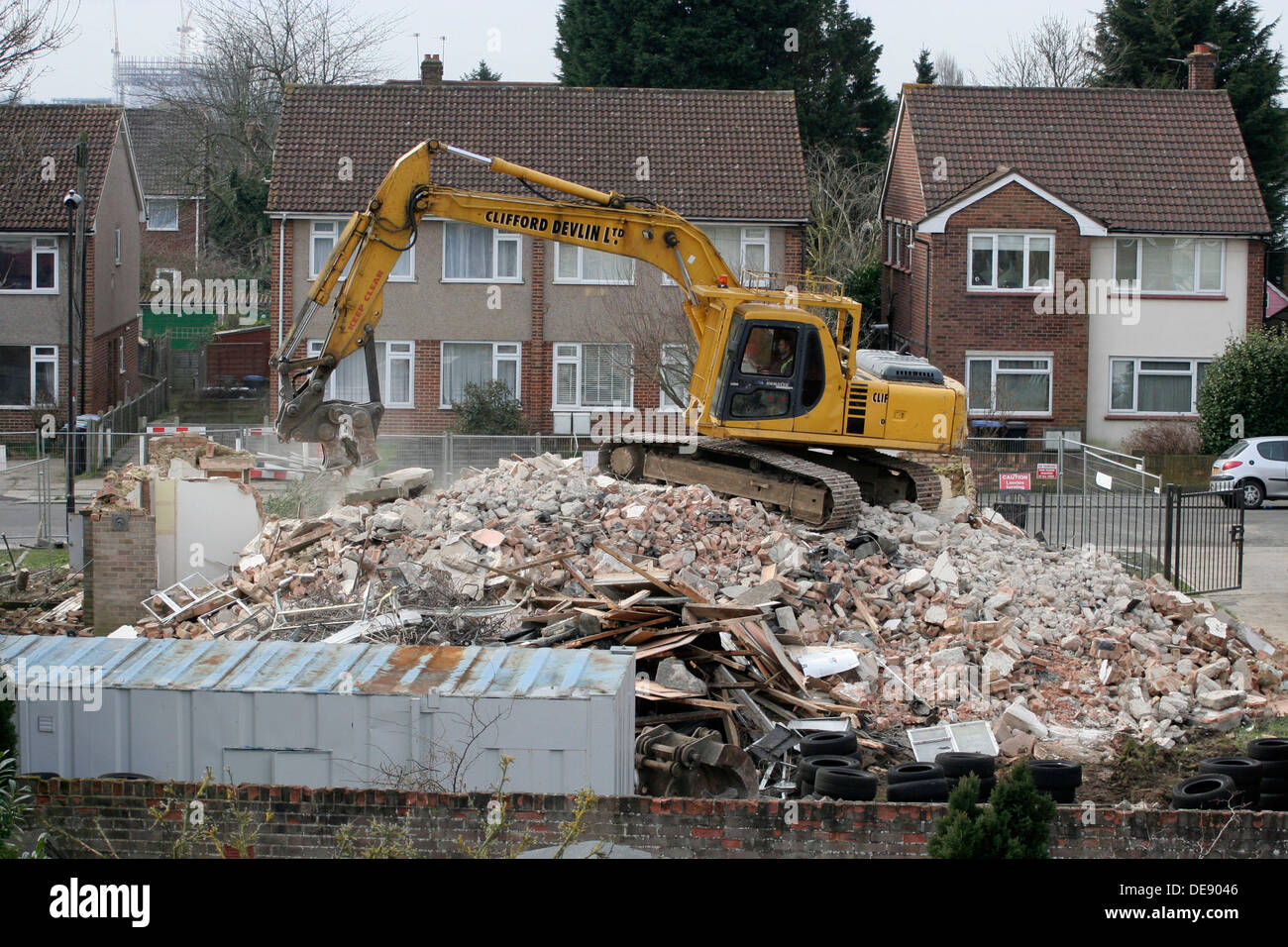 Road demolition rubble hi-res stock photography and images - Alamy