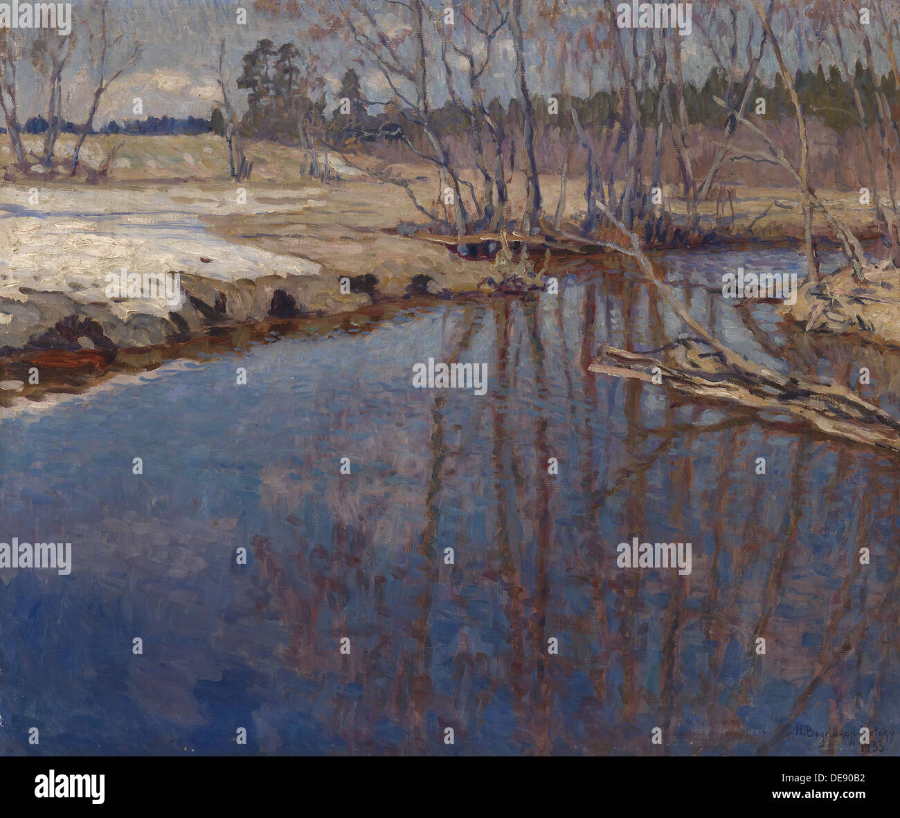 Meltwater, 1933. Artist: Bogdanov-Belsky, Nikolai Petrovich (1868-1945 ...