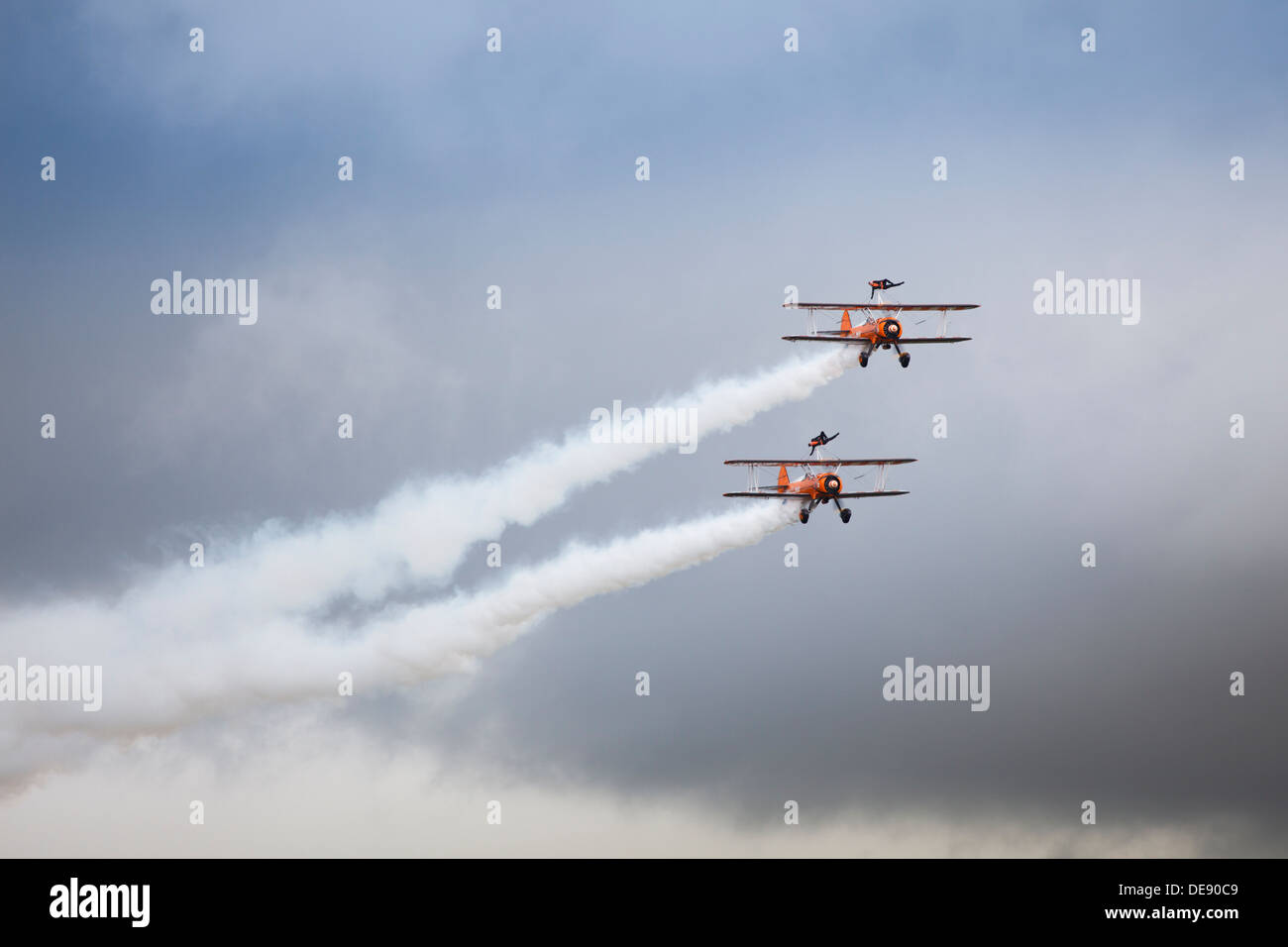 The Wing Walkers aerobatic display Stock Photo - Alamy