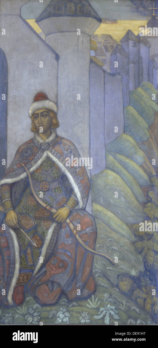 A Knight, 1910. Artist: Roerich, Nicholas (1874-1947 Stock Photo - Alamy