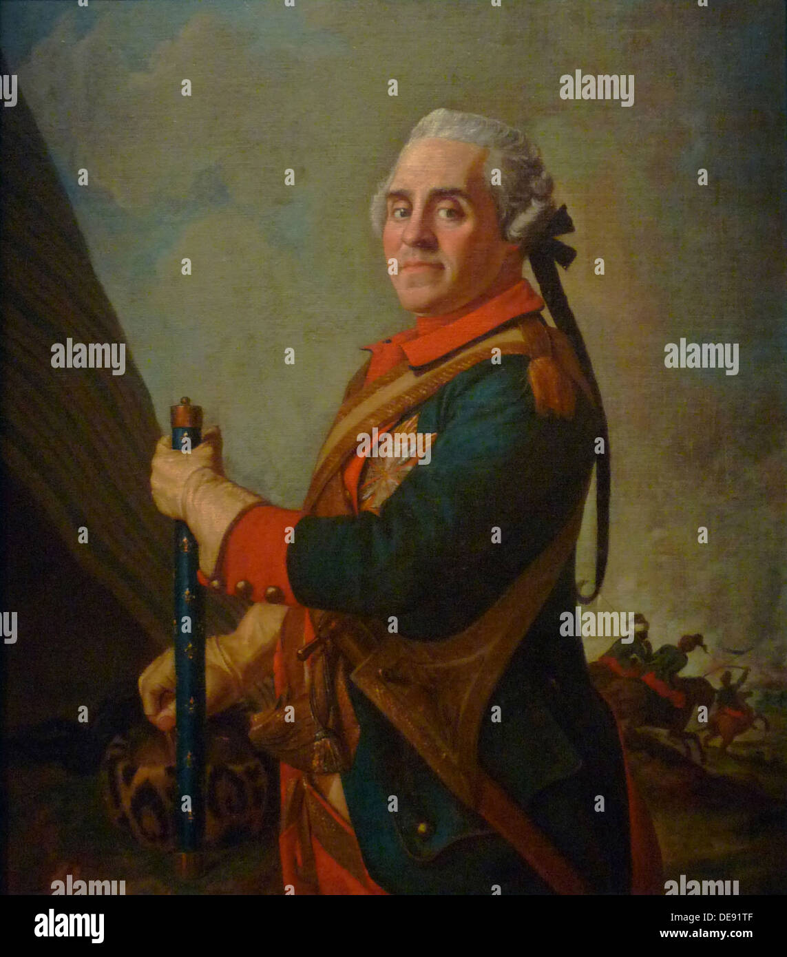 Portrait of Maurice de Saxe (1696–1750), Marshal of France, 18th ...