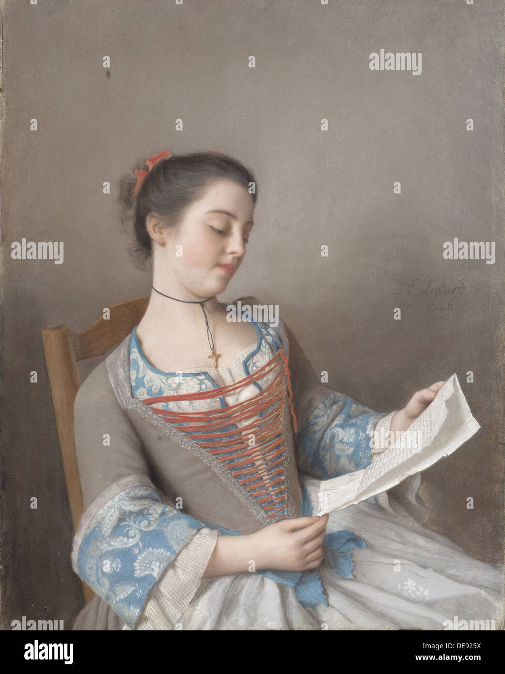 Painting girl reading hi-res stock photography and images - Alamy
