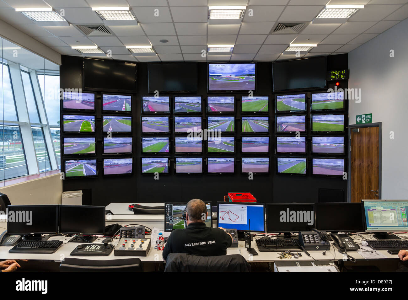 Race Control Room at Silverstone Racing Circuit in Towcester, England ...