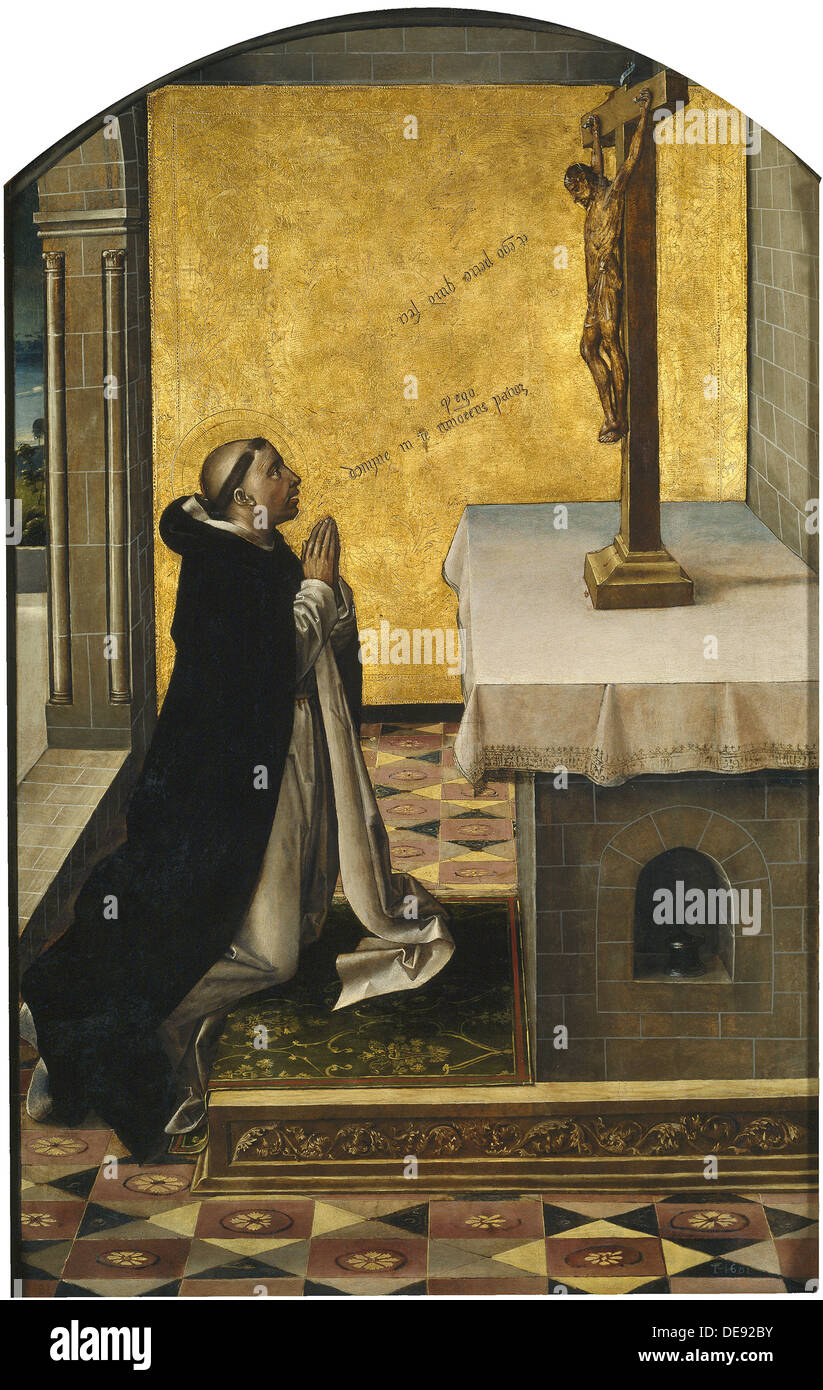 Saint Peter Martyr at Prayer, 1493-1499. Artist: Berruguete, Pedro ...