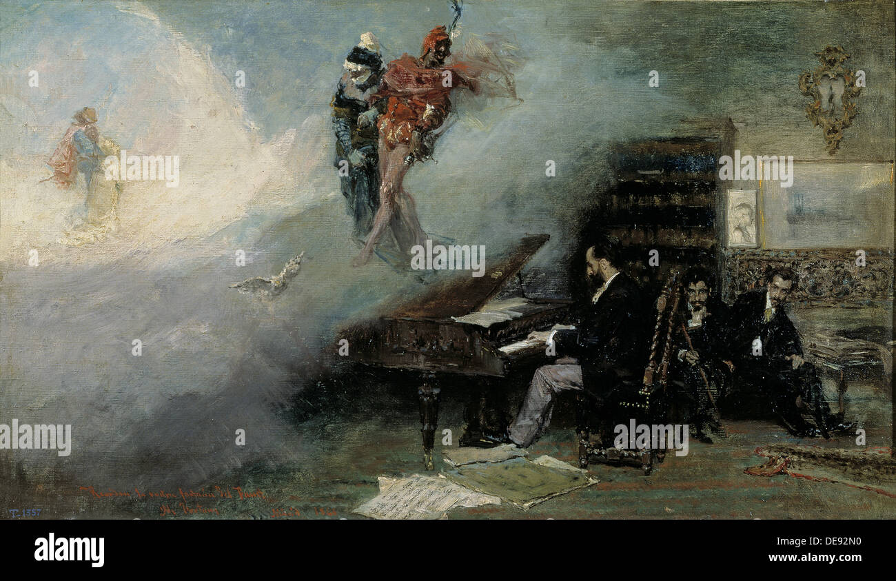 Fantasy on Faust (Fantasía sobre Fausto), 1866. Artist: Fortuny, Marià ...