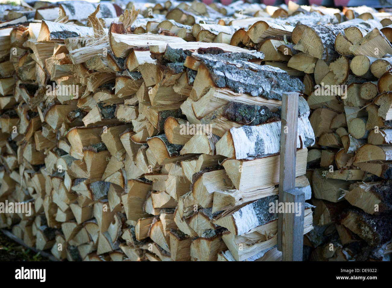 Pile of Chopped Wood Stock Photo - Alamy