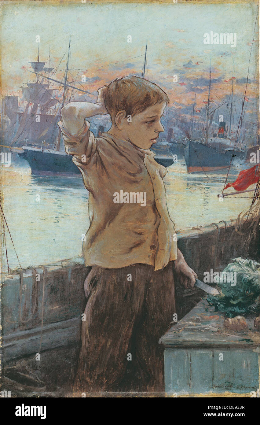 The ship's boy, 1887. Artist: Guiard, Adolfo (1860-1916 Stock Photo - Alamy