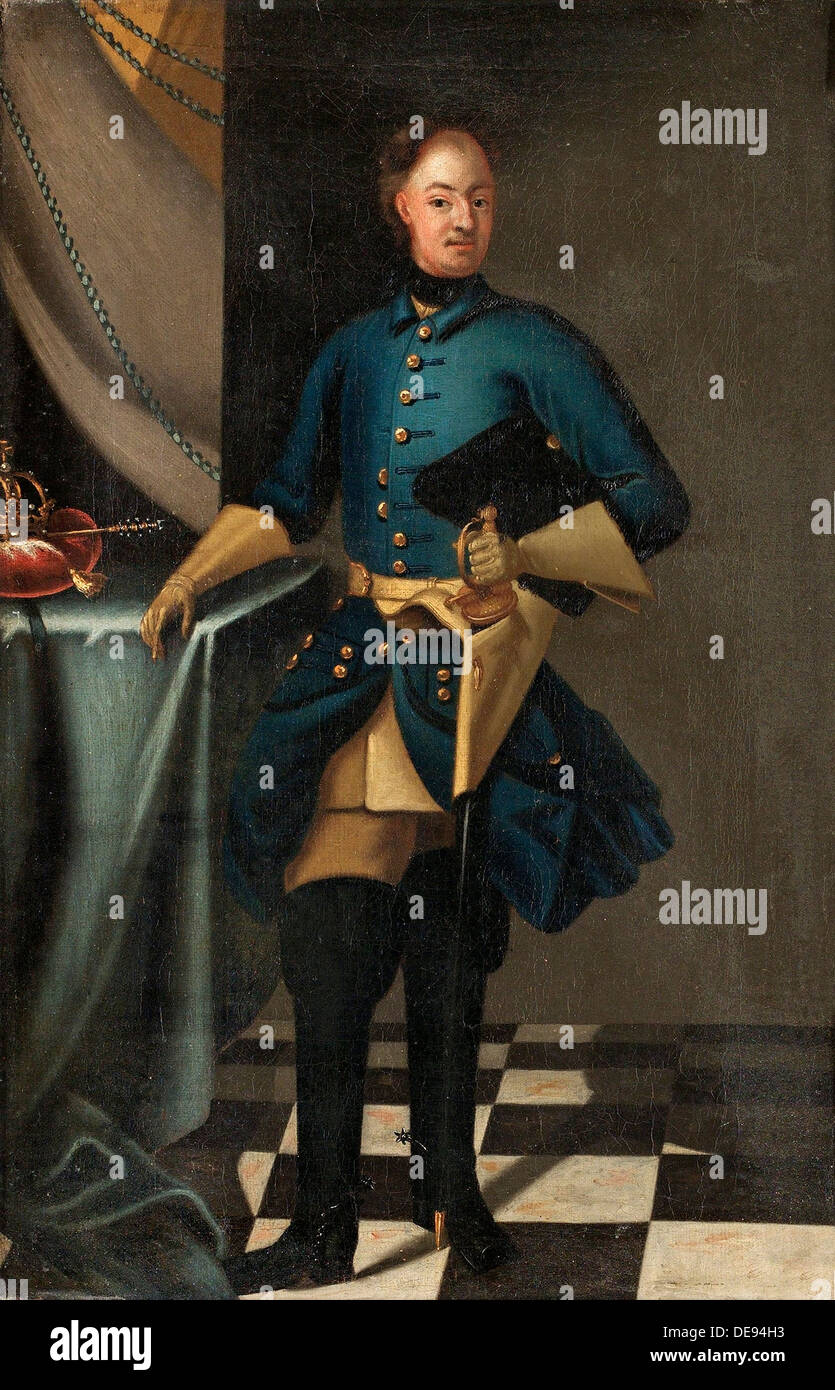 Portrait of the King Charles XII of Sweden (1682-1718), c. 1716. Artist ...