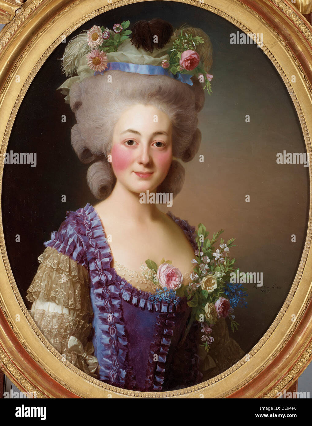 Portrait of Countess de Bavière-Grosberg. Artist: Roslin, Alexander ...
