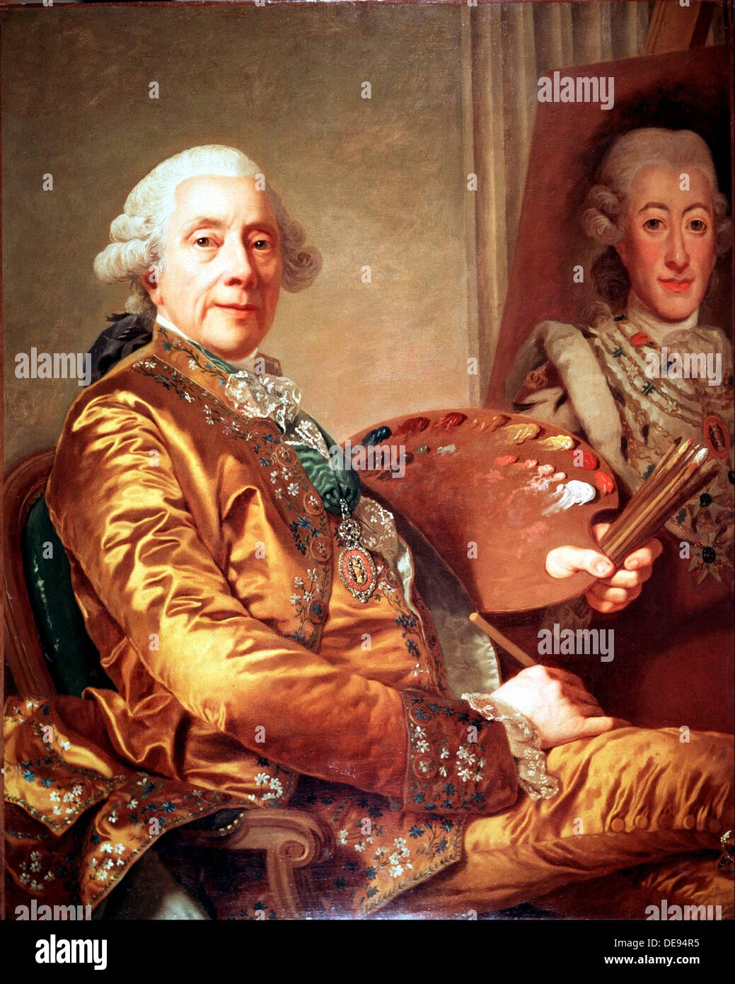 Self-Portrait, 1790. Artist: Roslin, Alexander (1718-1793 Stock Photo ... Self-Portrait, 1790. Artist: Roslin, Alexander (1718-1793 Stock Photo ...