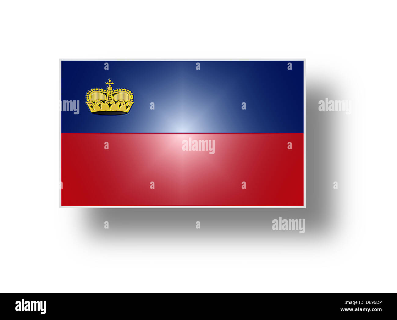 Flag of Liechtenstein (stylized I Stock Photo - Alamy