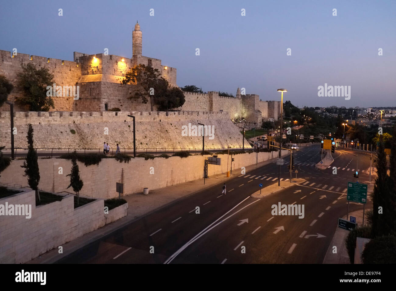 The fortified Tower of David, also known as the Jerusalem Citadel and ...
