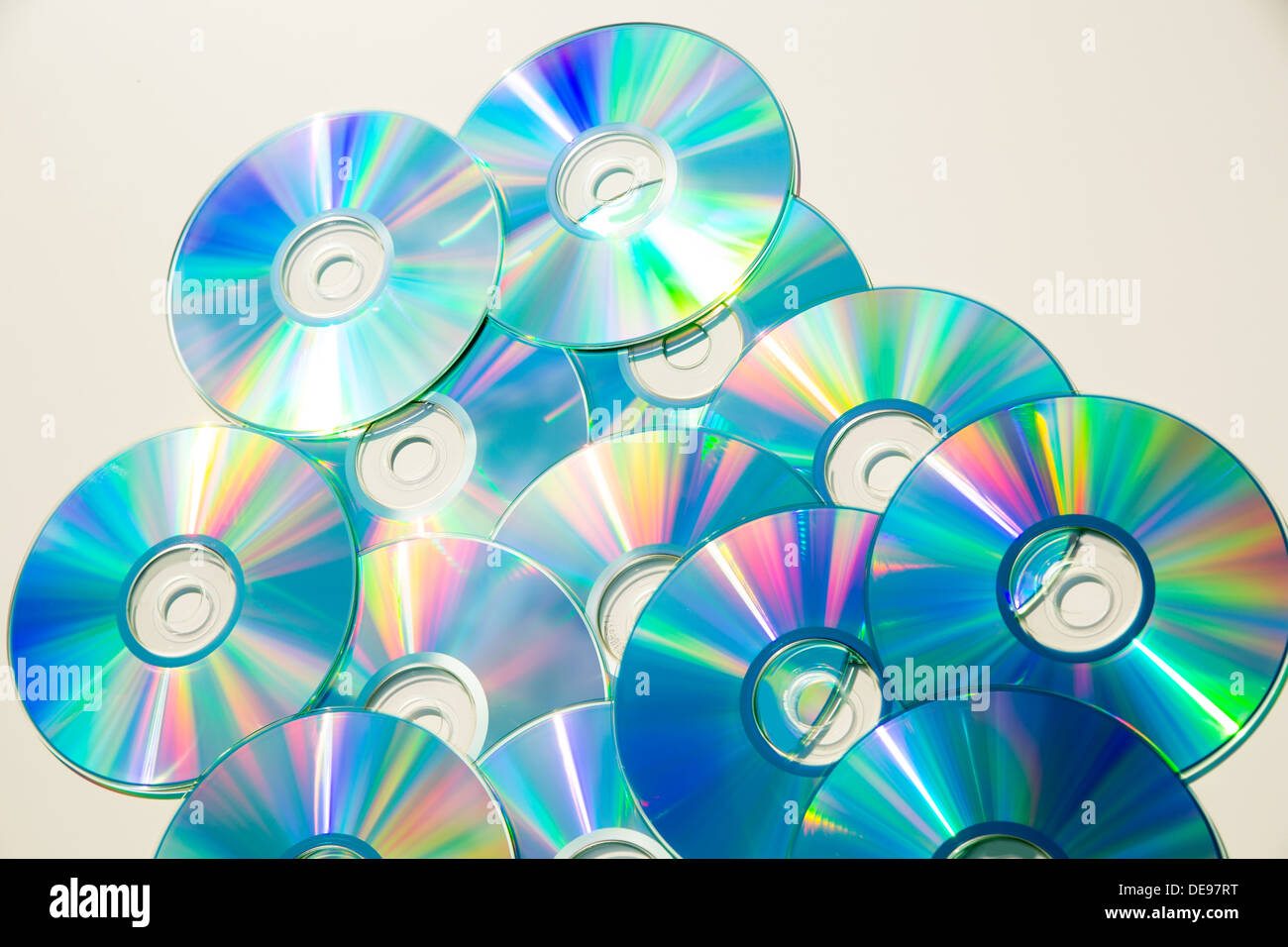 Optical Data storage with a bright and vivid color spectrum Stock Photo ...