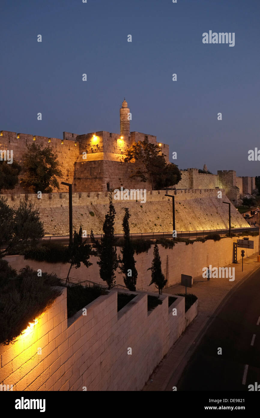 The fortified Tower of David, also known as the Jerusalem Citadel and ...