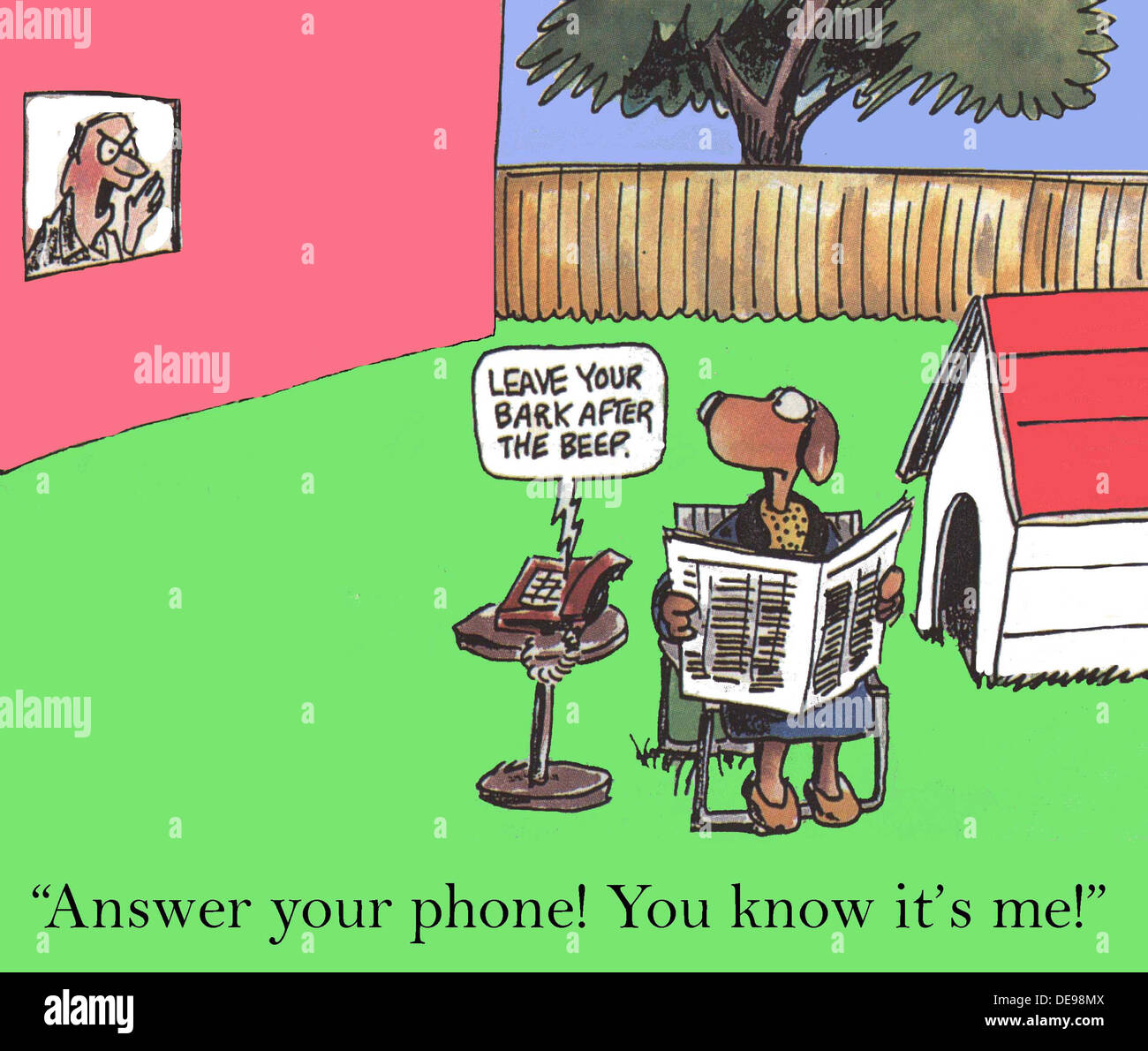 Cartoon man ignoring hi-res stock photography and images - Alamy